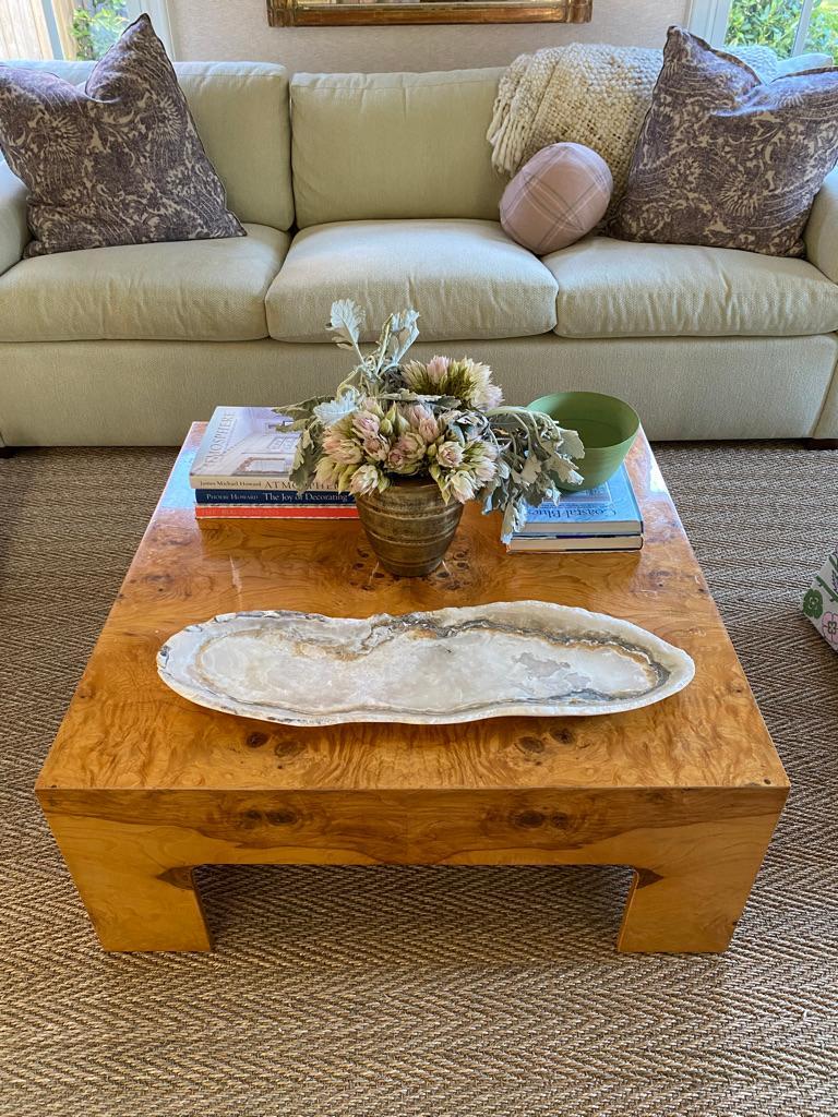 Polished Onyx Tray with Live Edge Large For Sale at 1stDibs