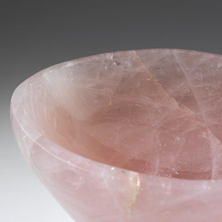 Polished Rose Quartz Dish from Brazil '11.2 lbs' For Sale at 1stDibs