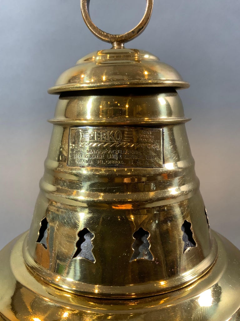 Polished Ships Anchor Lantern by Perkins Marine Lamp Corporation For ...