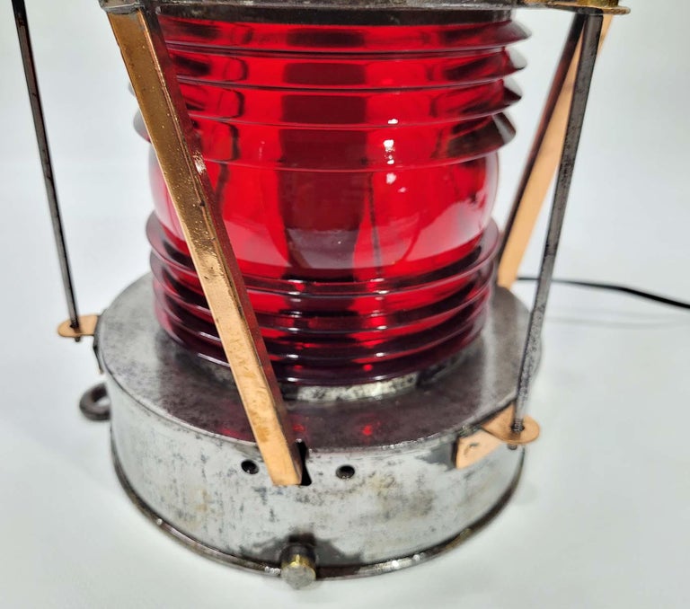 Polished Steel Ships Signal Lantern For Sale at 1stDibs
