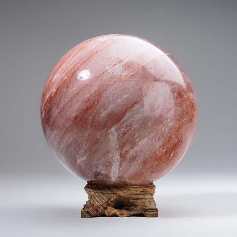 Strawberry Quartz Sphere from Madagascar For Sale at 1stDibs