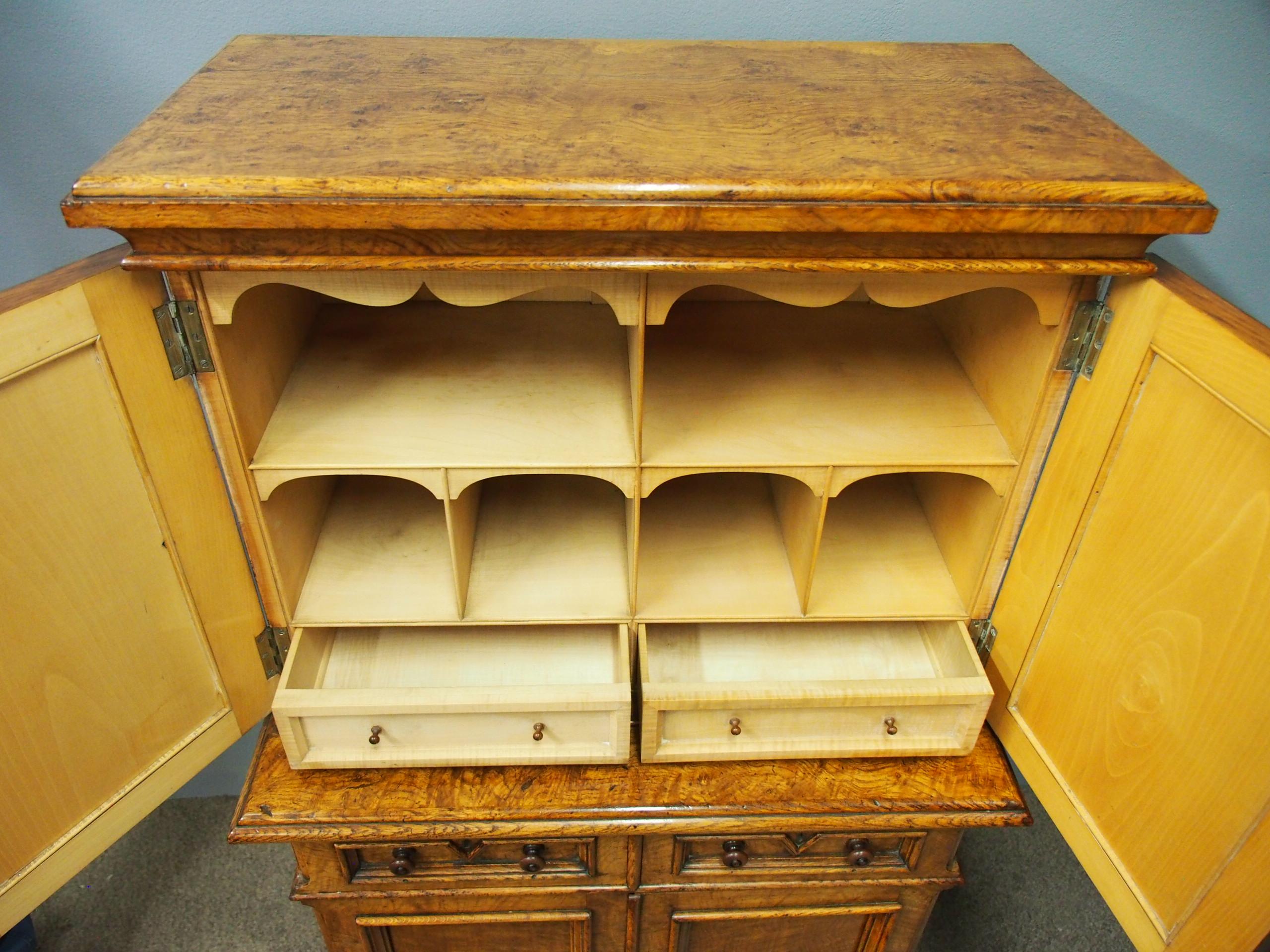 Pollard Oak Collectors Cabinet or Estate Cabinet For Sale at 1stDibs ...