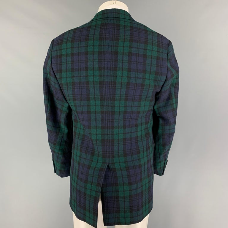 POLO by RALPH LAUREN Size 40 Regular Blackwatch Plaid Wool Sport Coat ...