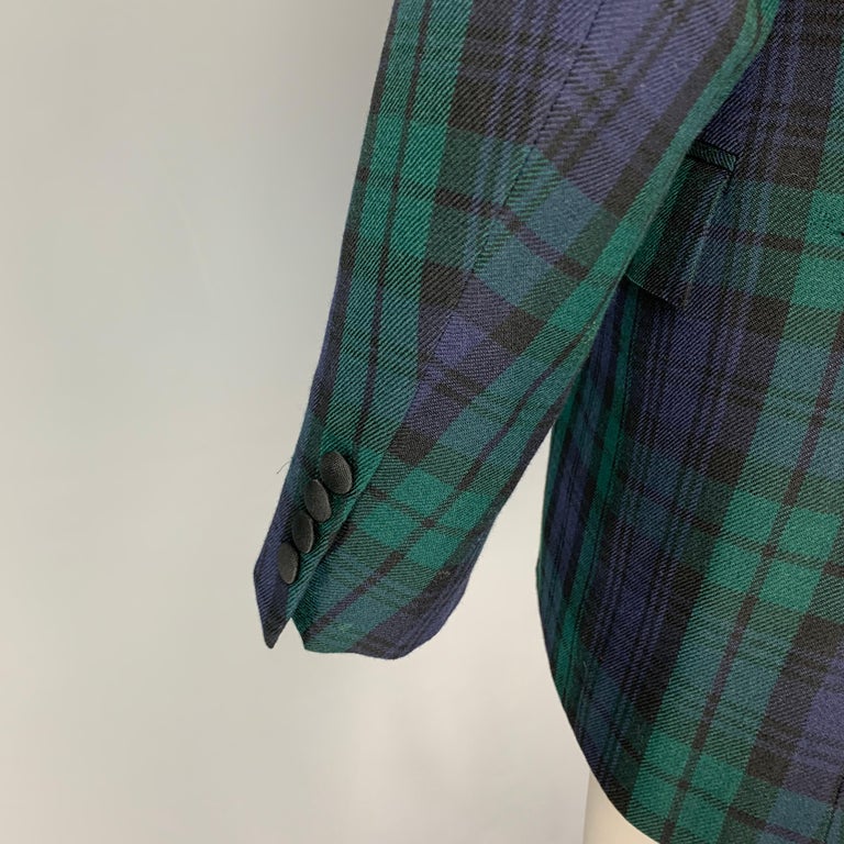 POLO by RALPH LAUREN Size 40 Regular Blackwatch Plaid Wool Sport Coat ...