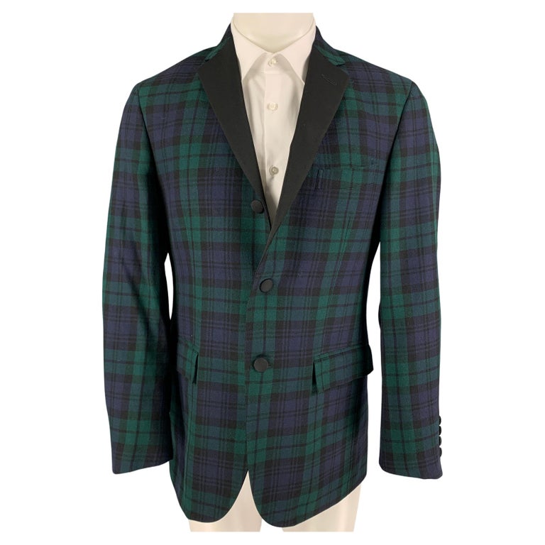 POLO by RALPH LAUREN Size 40 Regular Blackwatch Plaid Wool Sport Coat ...