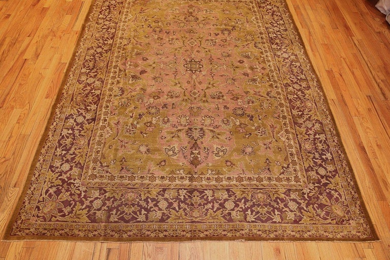 Polonaise Design Antique Indian Agra Rug. Size: 9 ft x 12 ft (2.74 m x ...