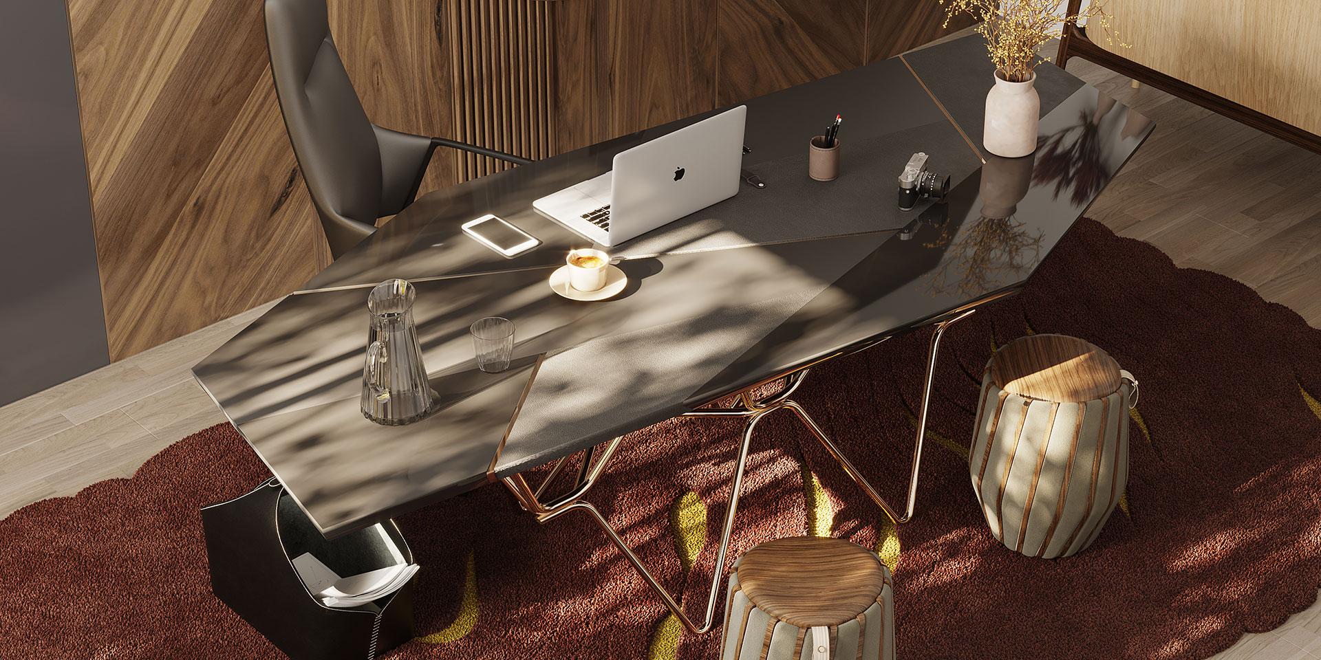 Polonceau Dining Table by Alma De Luce For Sale at 1stDibs