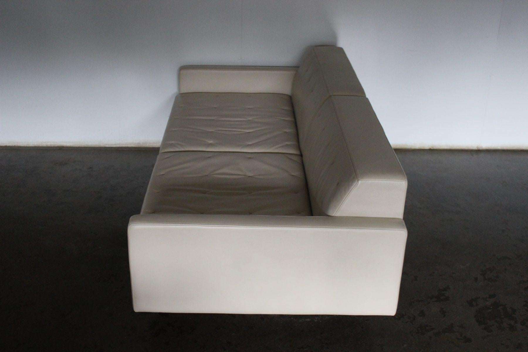 Poltrona Frau “Kennedee” 2-Seat Sofa, in “Panna 51” Pelle Frau SC ...