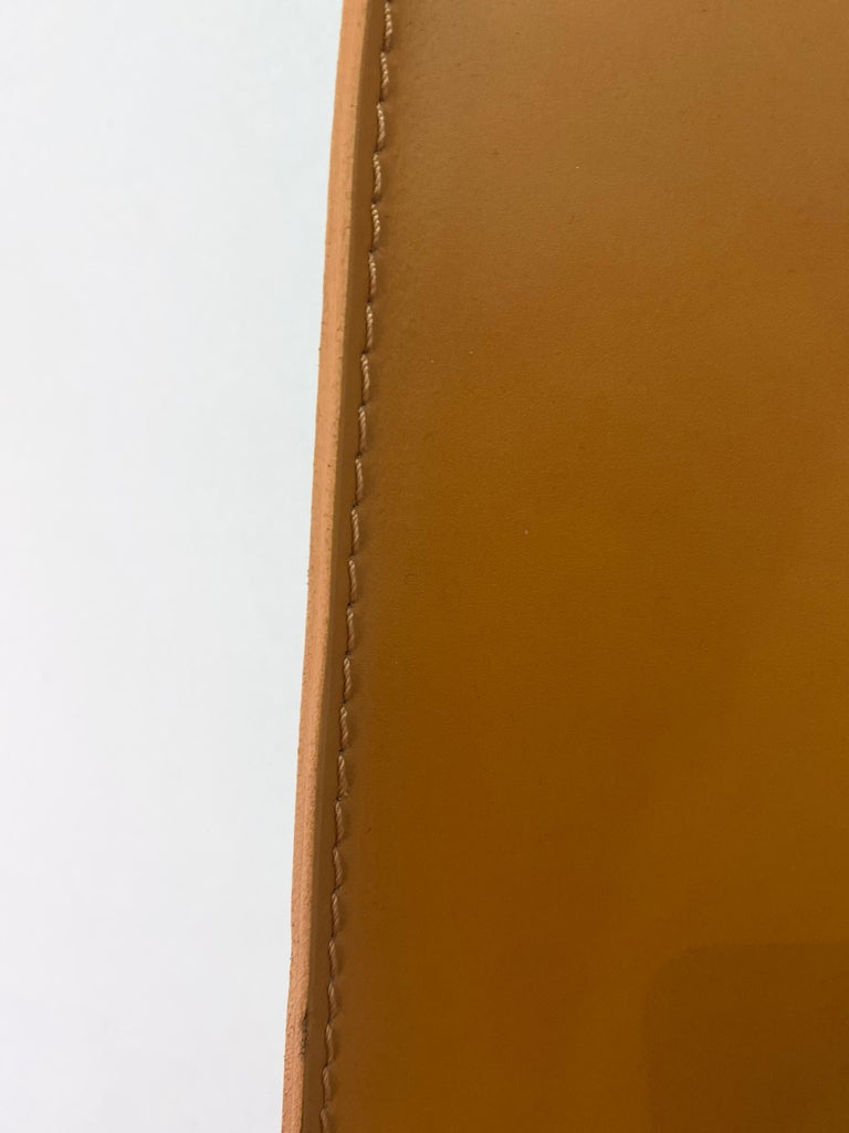 Poltrona Frau, Pair of Frag Chairs Fawn Leather For Sale at 1stDibs