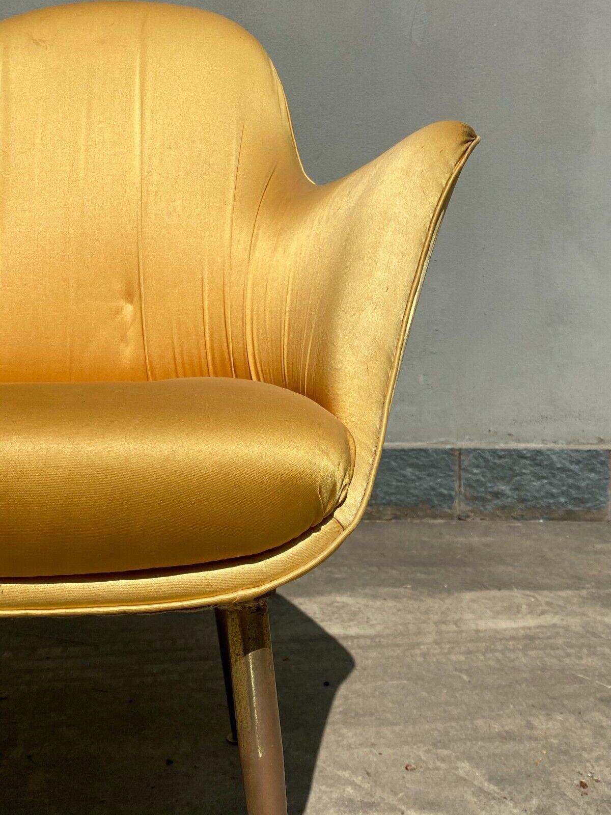 Poltroncina Design 1950s, Velluto Ottone, Vintage, Modernariato, XX ...