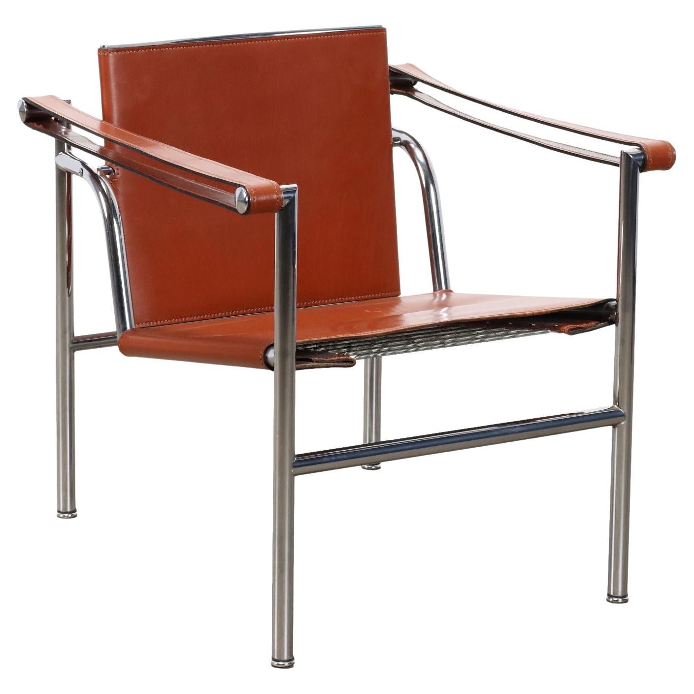Cassina Le Corbusier Pierre Jeanneret and Charlotte Pierrand 70s 'LC1' Armchair For Sale at 1stDibs