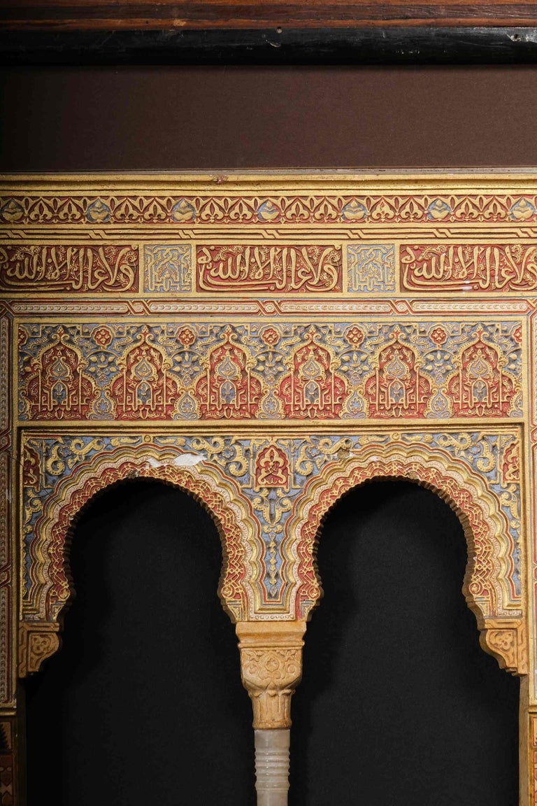 Polychrome Spanish Stucco Plaquette by R. Rus, Early 20th Century For ...