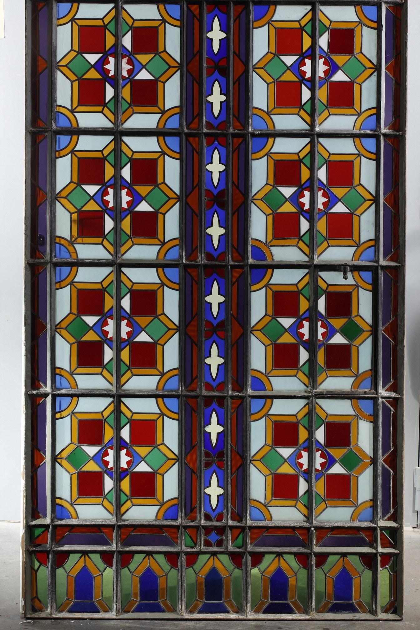 Polychrome Stained Glass Window, France, Circa 1900 For Sale at 1stDibs ...
