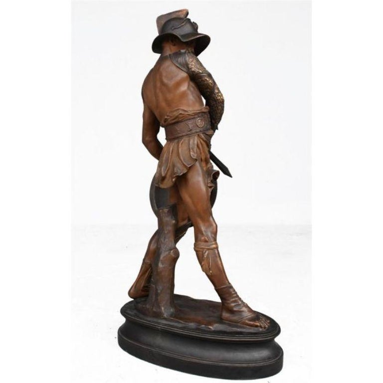 Polychrome Terracotta Gladiator by Goldscheider, 1900 Period For Sale ...