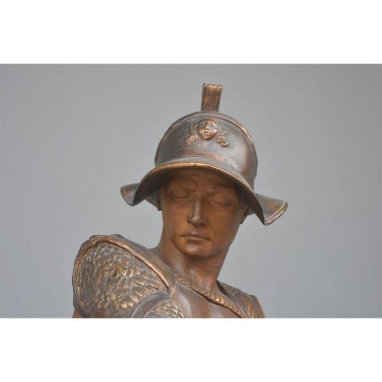 Polychrome Terracotta Gladiator by Goldscheider, 1900 Period For Sale ...