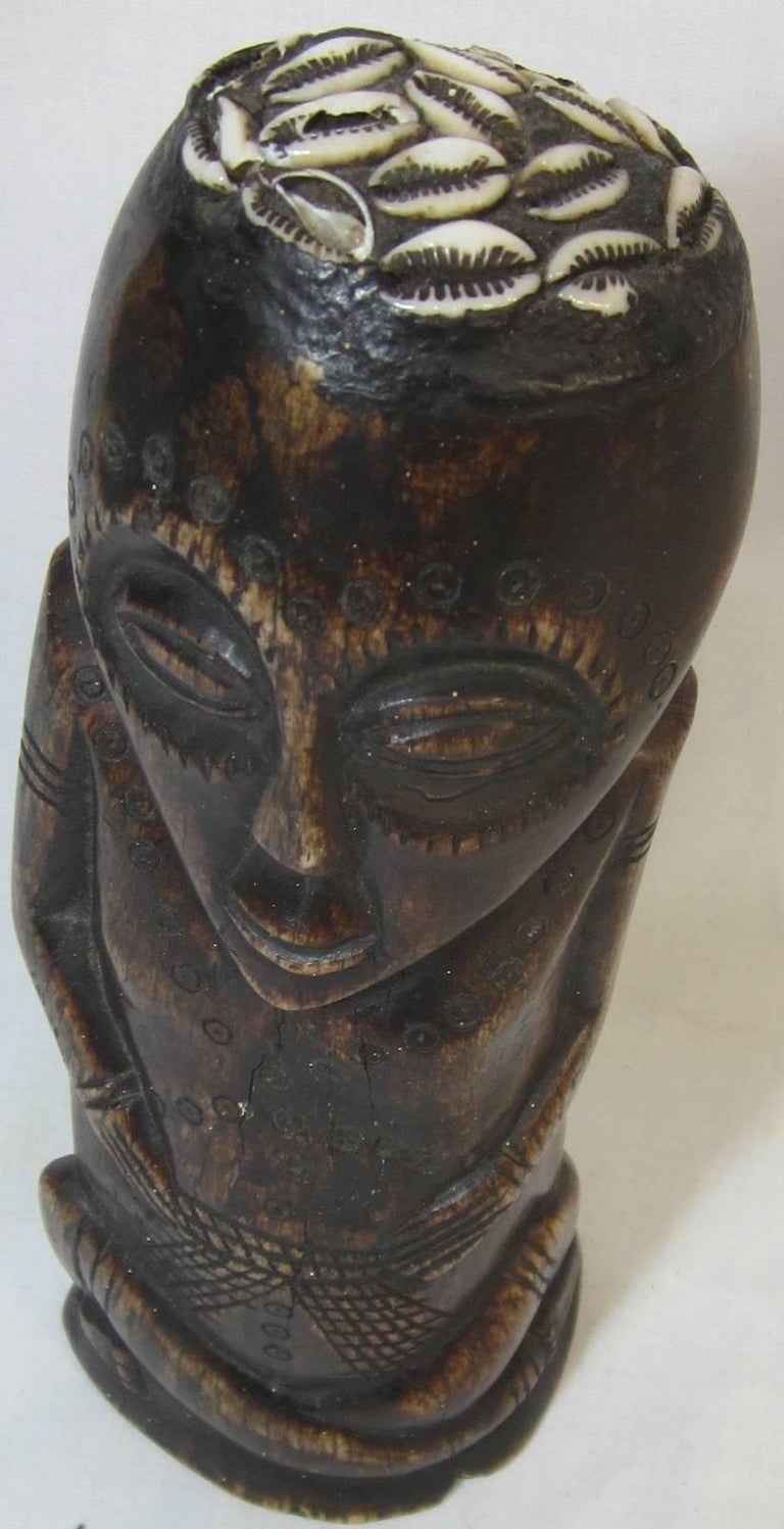 Polynesian Carved Bone Figure at 1stDibs