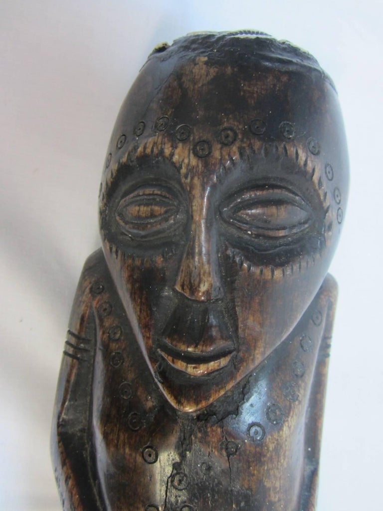 Polynesian Carved Bone Figure at 1stDibs