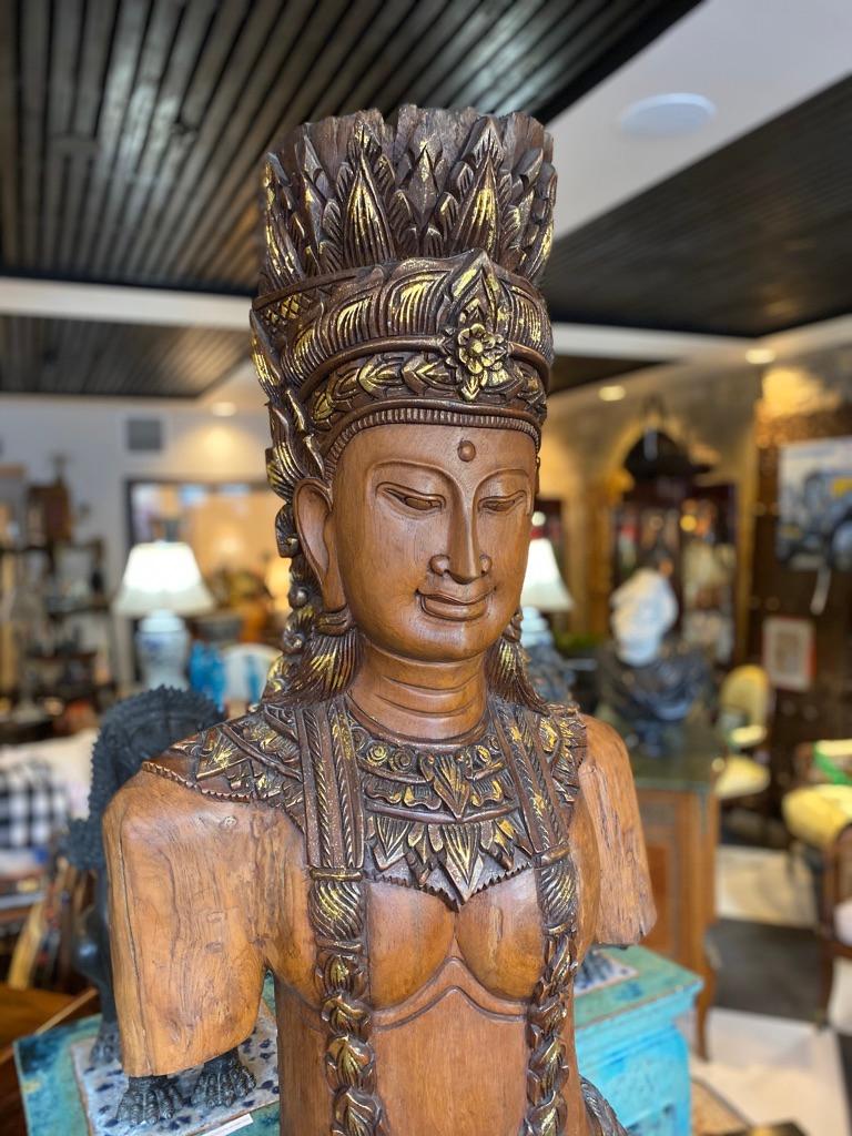 Southeast Asian Standing Chief Statue at 1stDibs