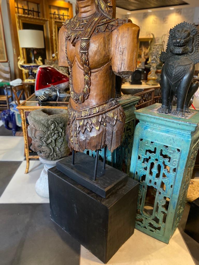 Southeast Asian Standing Chief Statue at 1stDibs