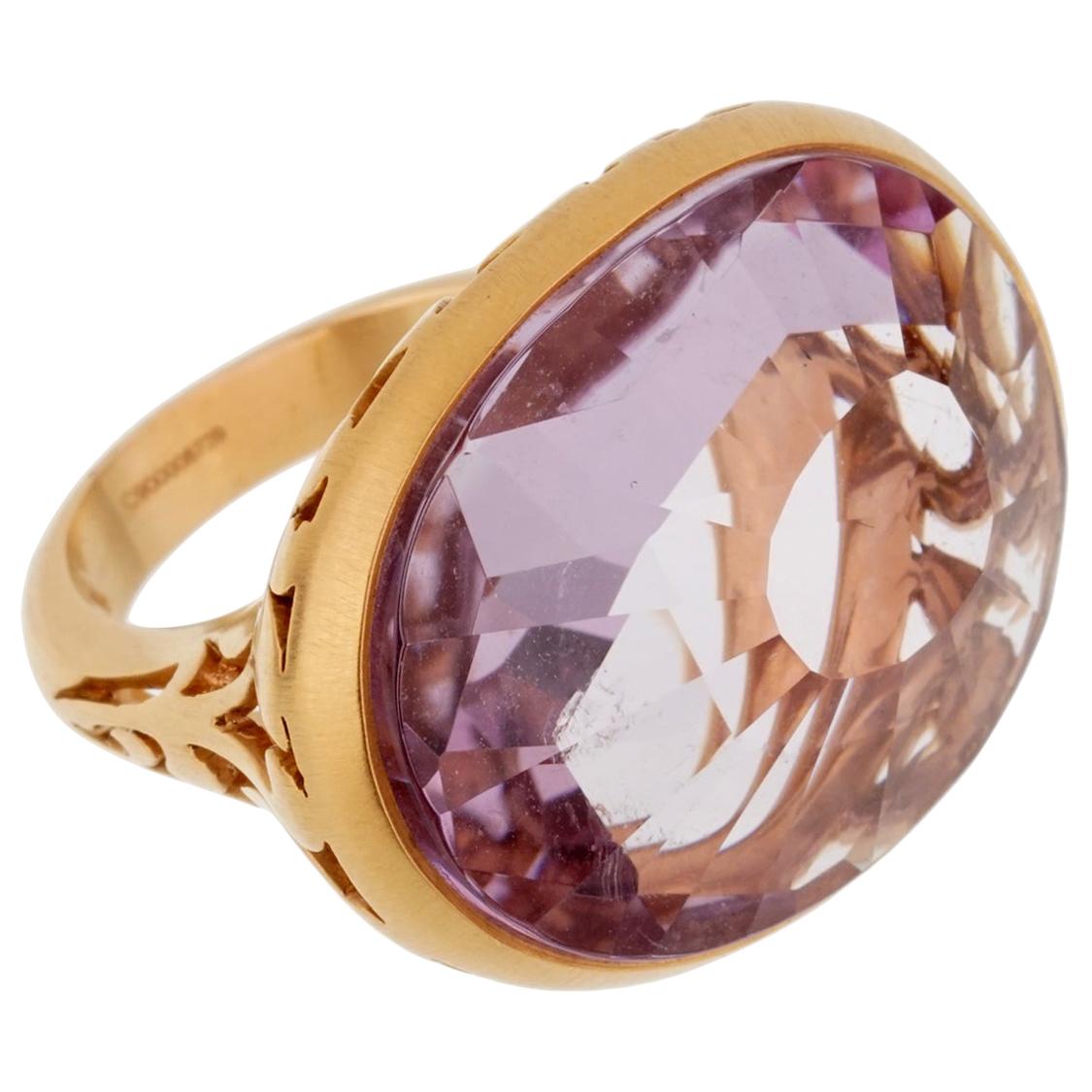 Tiffany and Co. 2.00 Carat Amethyst Diamond Rose Gold Cocktail Ring at ...