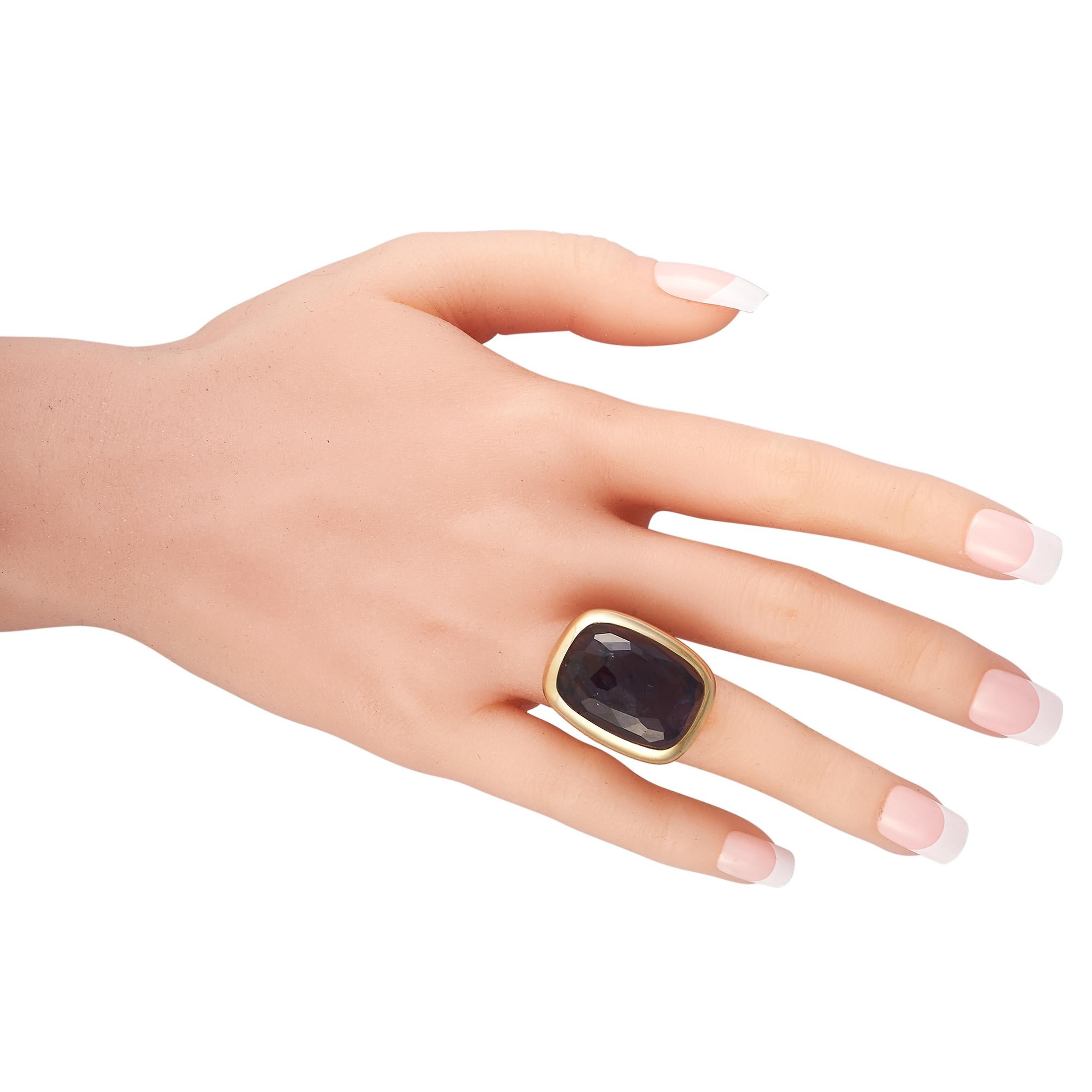 Pomellato 18k Yellow Gold Iolite Cocktail Ring at 1stDibs | pomellato ...