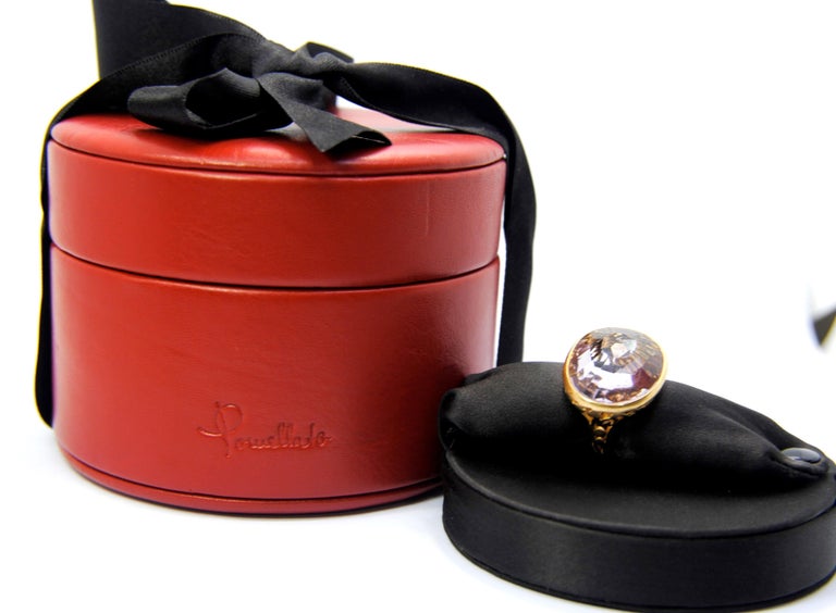 Pomellato Arabesque 18kt Rose Gold and Amethyst Cocktail Ring size 51 ...