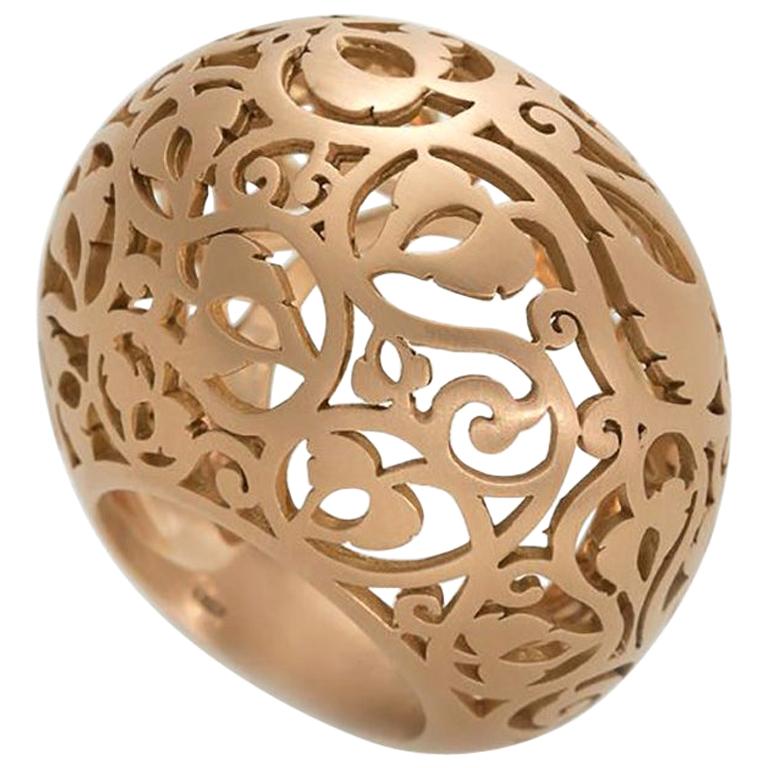 Pomellato Arabesque Collection Ring in 18 Karat Rose Gold at 1stDibs