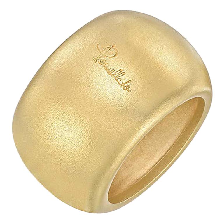 Cartier Yellow Gold Walking Panther Wide Diamond Band Ring at 1stDibs