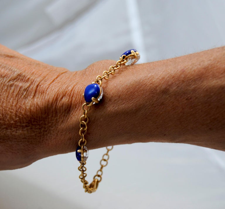 Pomellato Capri Collection Pink Gold with Lapis lazuli and Rock Crystal ...