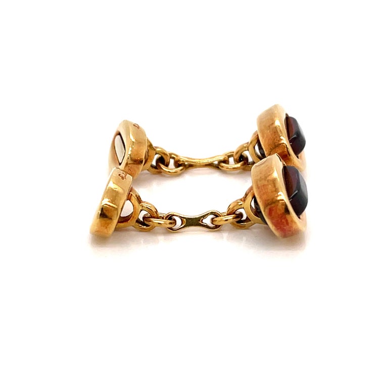 Pomellato Carnelian Gold Cufflinks For Sale at 1stDibs