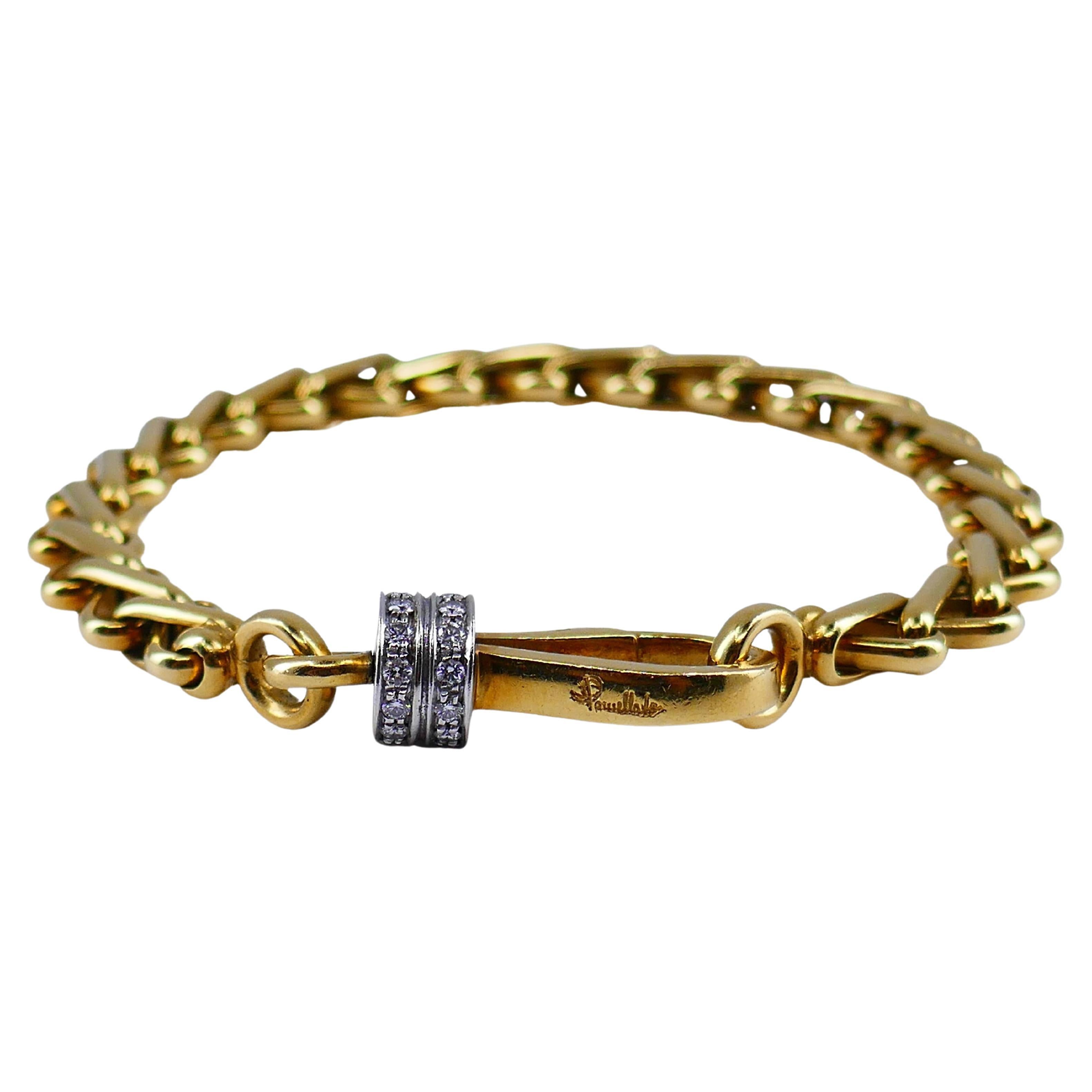 Pomellato Chain Bracelet with Diamond at 1stDibs