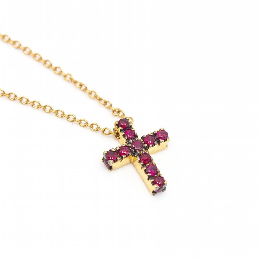 POMELLATO CROSS Necklace in Rose Gold For Sale at 1stDibs