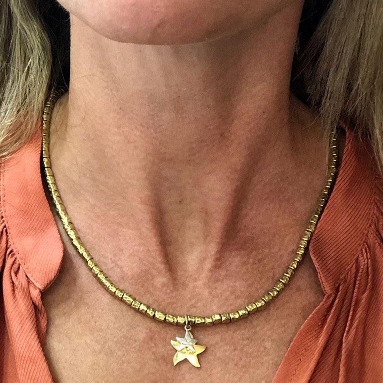 Pomellato Dodo Collection Diamond Star Pendant Necklace at 1stDibs