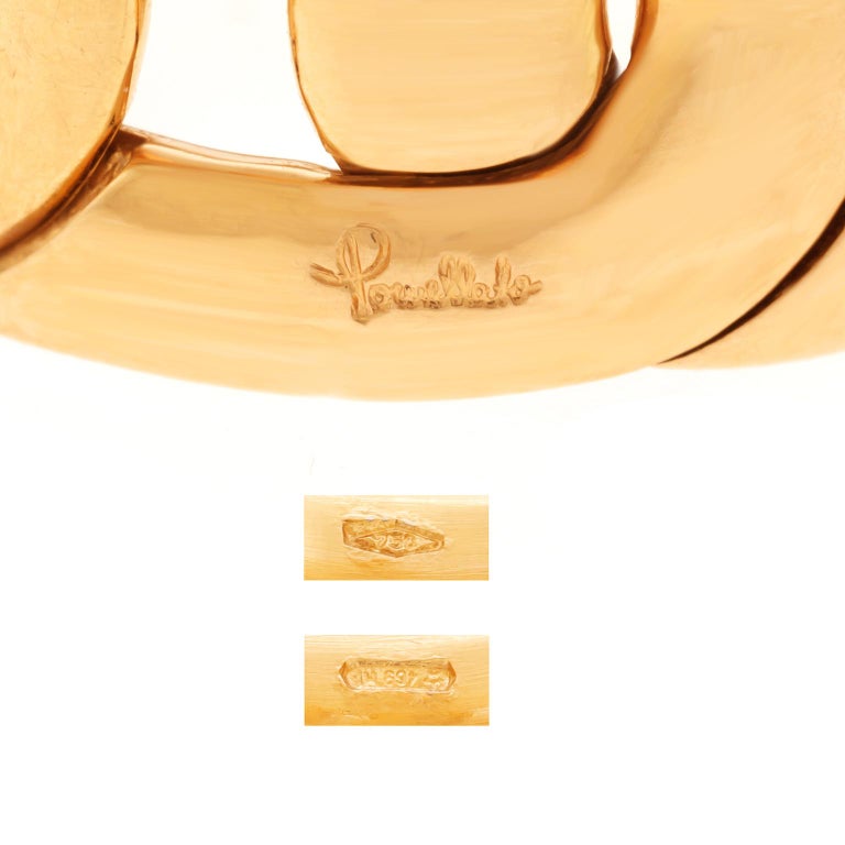 Pomellato Gold Chain Motif Ring For Sale at 1stDibs