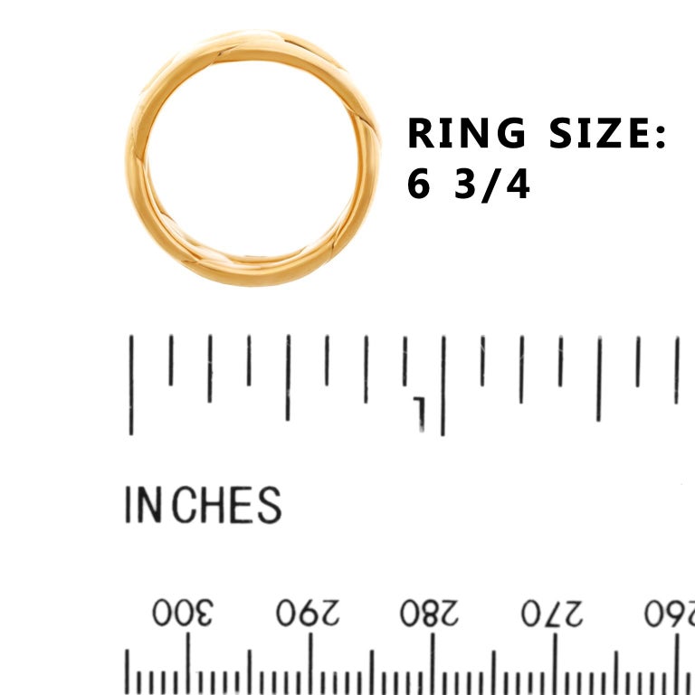 Pomellato Gold Chain Motif Ring For Sale at 1stDibs