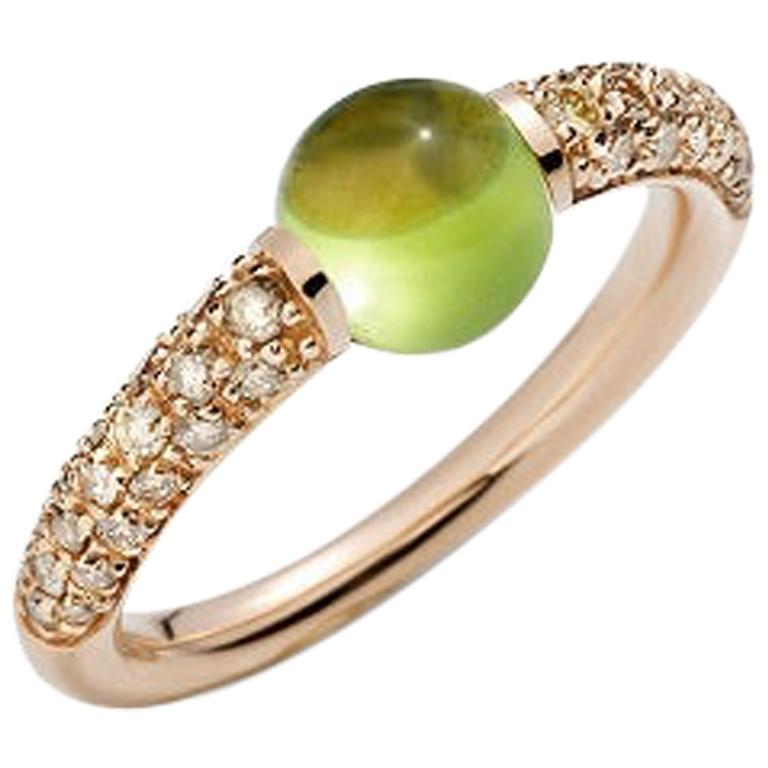 Pomellato m'ama non m'ama Rhodolite Garnet and Brown Diamonds Ring A ...