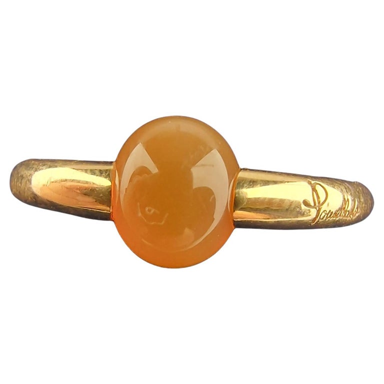 Pomellato M'ama non M'ama Ring 18kt yellow gold with Fire Opal For Sale ...