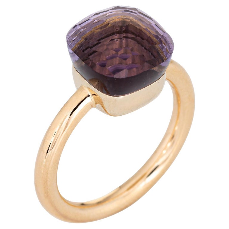 Pomellato Nudo Petit Ring Amethyst 18k Rose Gold Estate Fine Jewelry at ...