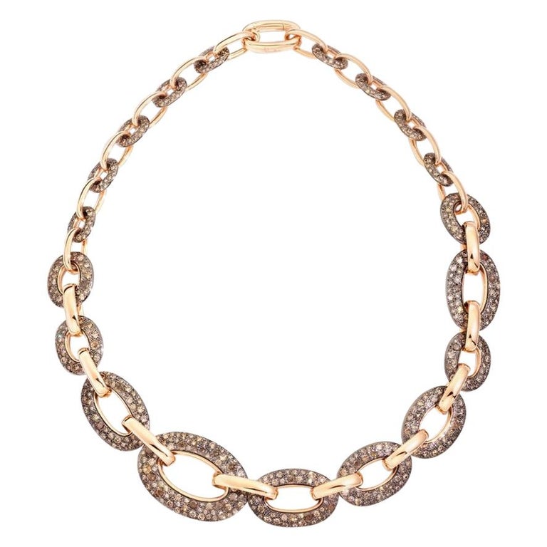 Pomellato Rose Gold Diamond Tango Necklace at 1stDibs | pomellato tango ...