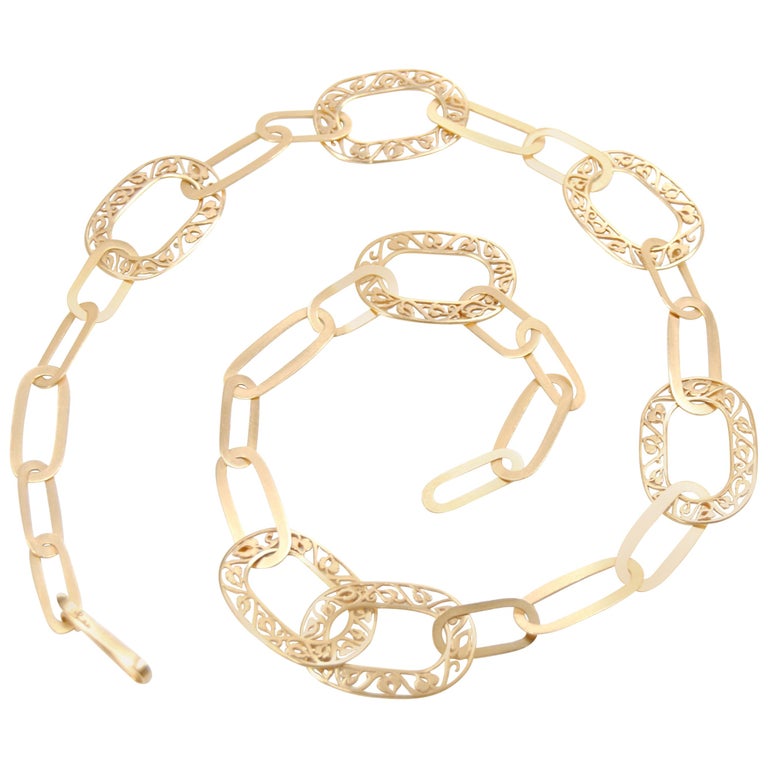 Pomellato Satin Gold Necklace from Arabesque Collection For Sale at ...