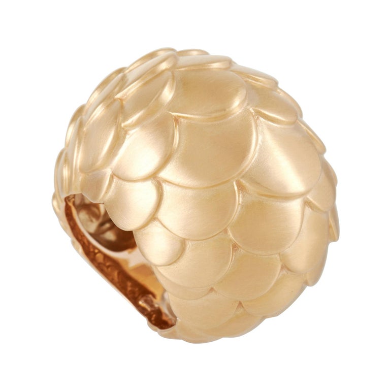 Pomellato Sirene 18K Rose Gold Scale Ring at 1stDibs