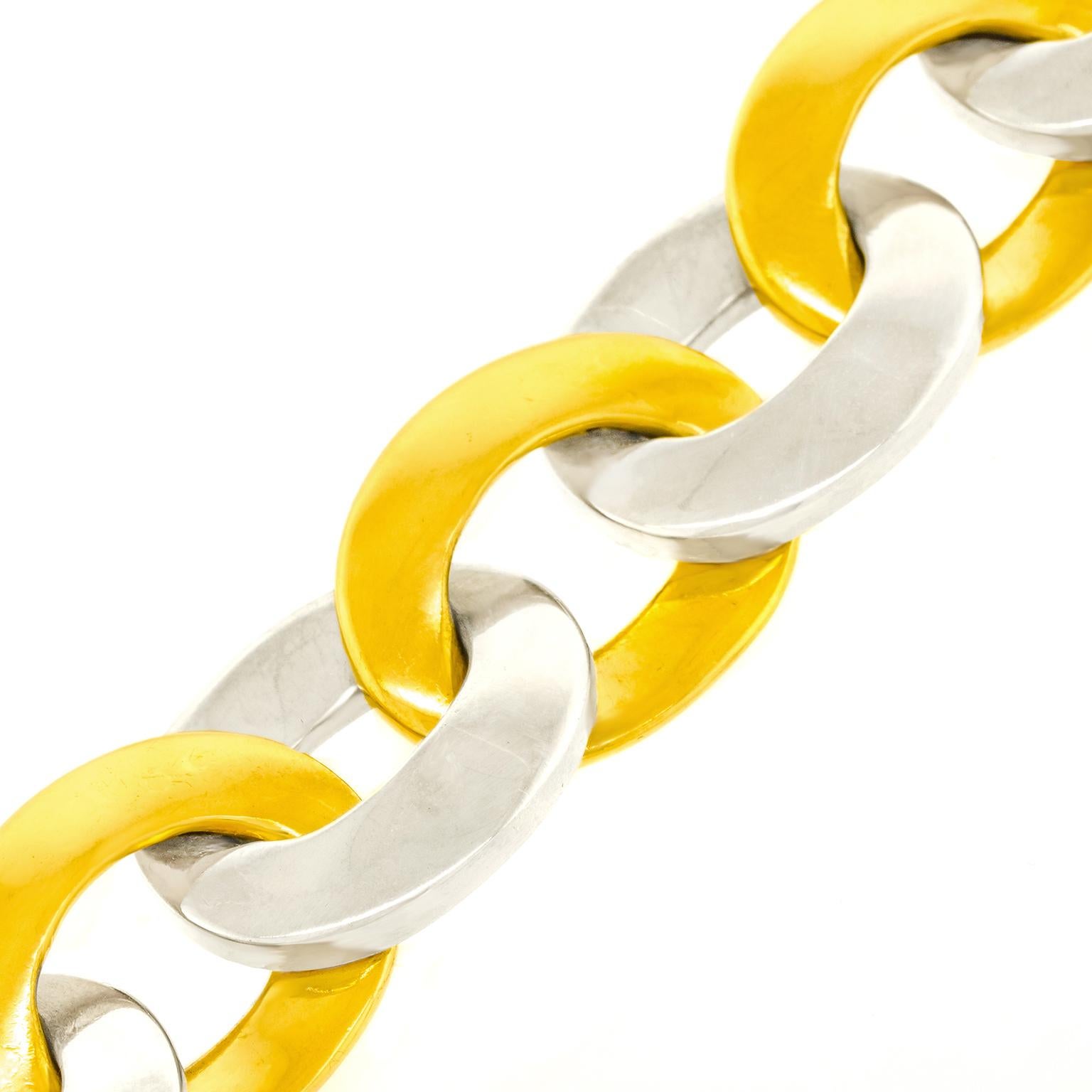 Pomellato Two Tone Gold Bracelet For Sale at 1stDibs