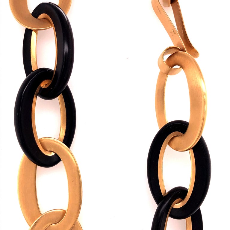 Pomellato Victoria Iconic Collection Jet 18 Karat Rose Gold Necklace at ...