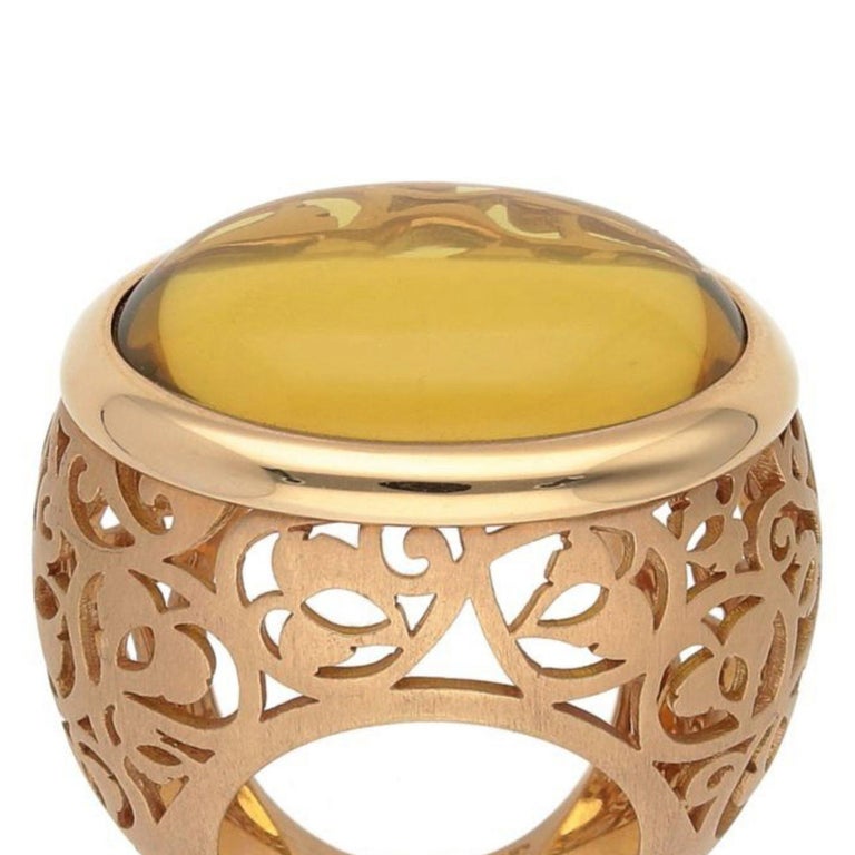 Pomellato Vintage Arabesque Ring in Rose Gold For Sale at 1stDibs