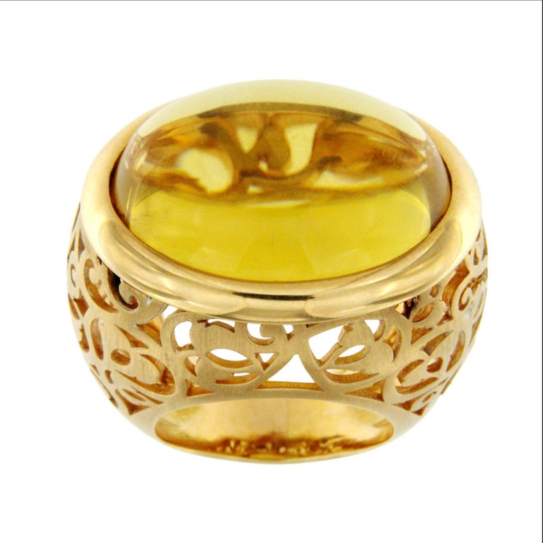 Pomellato Vintage Arabesque Ring in Rose Gold For Sale at 1stDibs