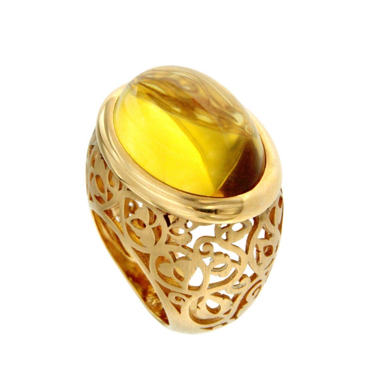 Pomellato Vintage Arabesque Ring in Rose Gold For Sale at 1stDibs