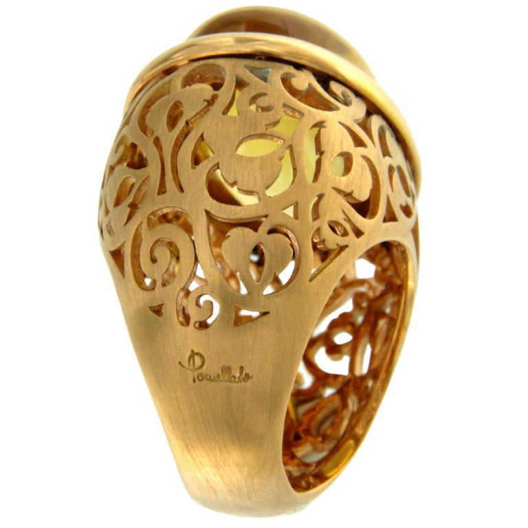 Pomellato Vintage Arabesque Ring in Rose Gold For Sale at 1stDibs