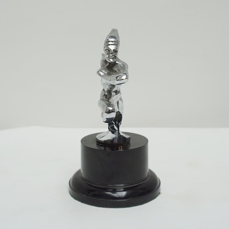 Pontiac Running Chief 1930s Nickel Plated Mascot For Sale at 1stDibs