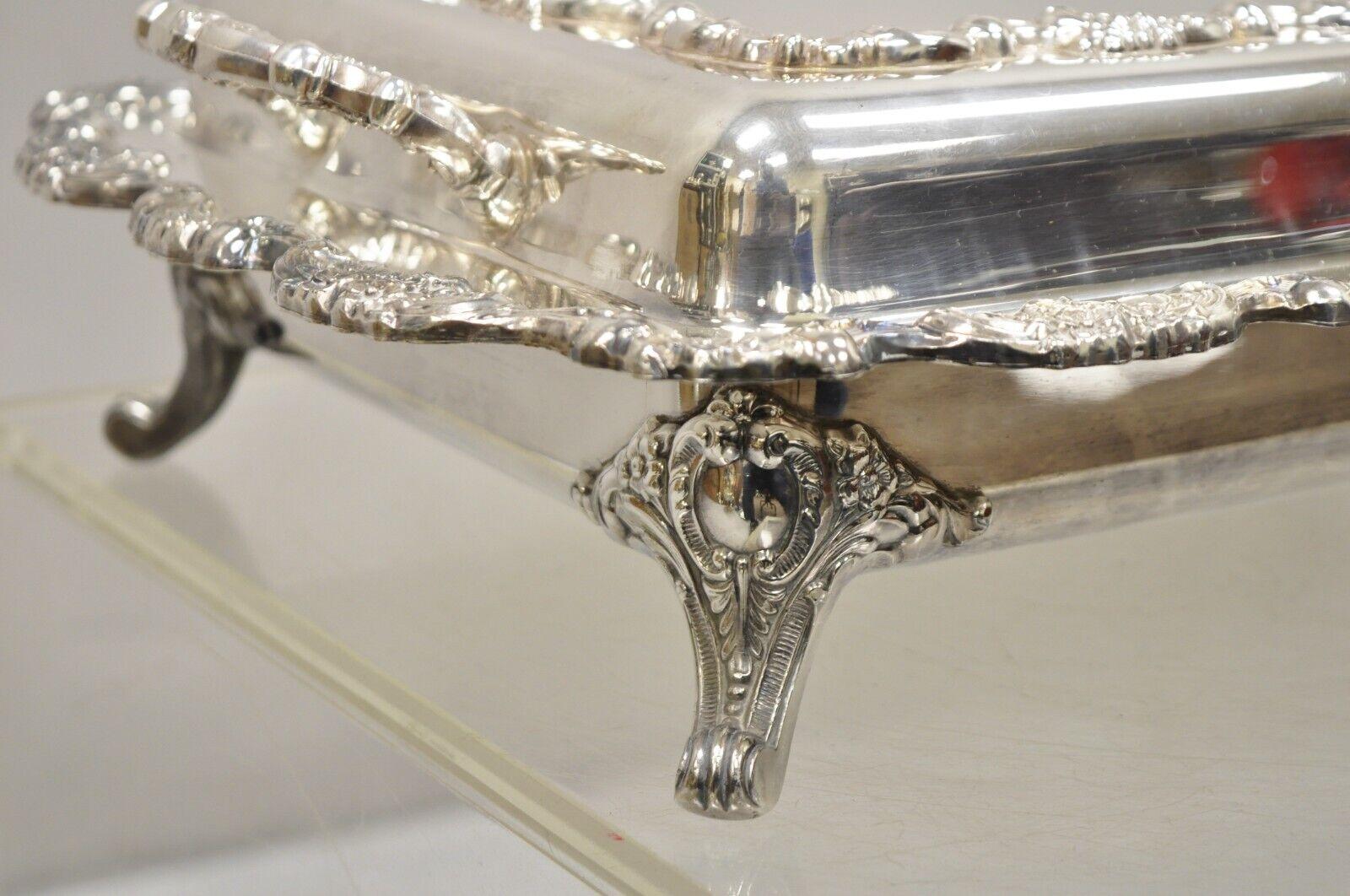 Poole Silver Victorian Silver Plated Large Lidded Covered Serving ...