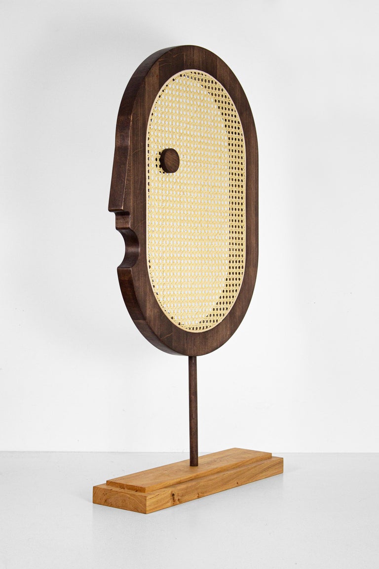 Poorex Face Rattan Mask Decorative Object by Nów For Sale at 1stDibs